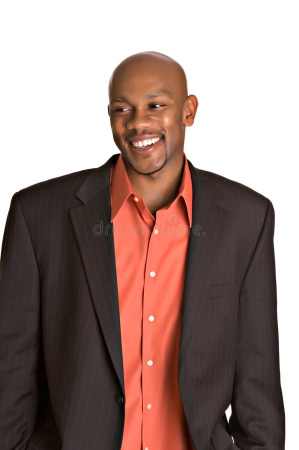 Happy man stock photo. Image of orange, laughing, stylish - 6436994