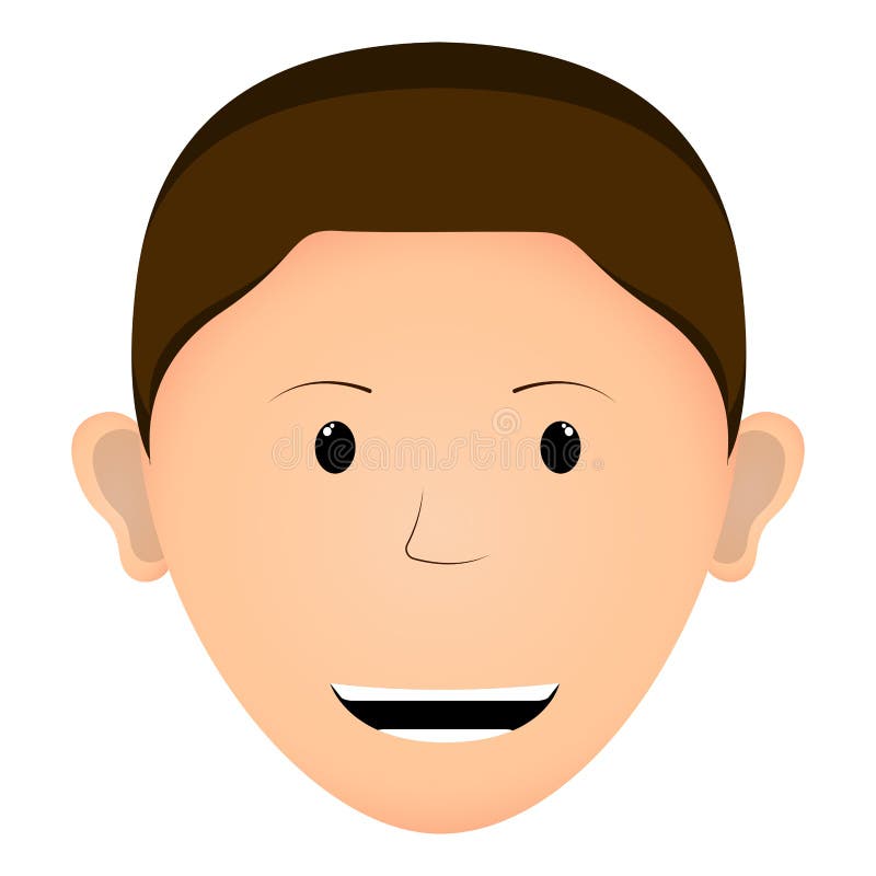 Happy man avatar stock vector. Illustration of head - 107469714