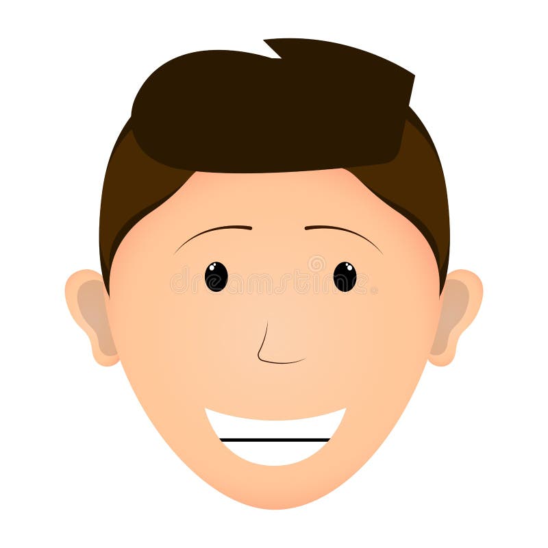 Happy man avatar stock vector. Illustration of hipster - 107469866