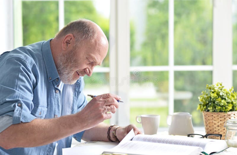Happy man with book stock image. Image of person, male - 78561885