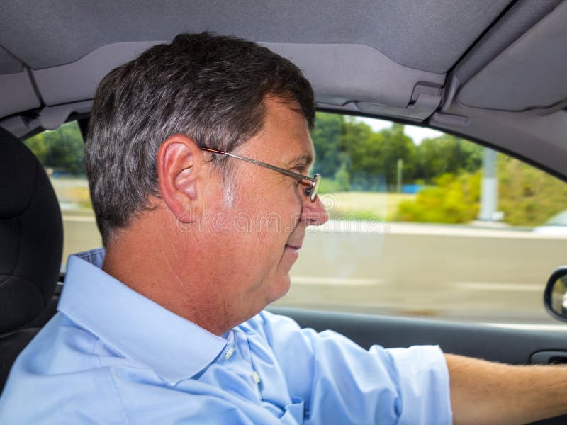 Happy man driving stock photo. Image of street, freedom - 37358958