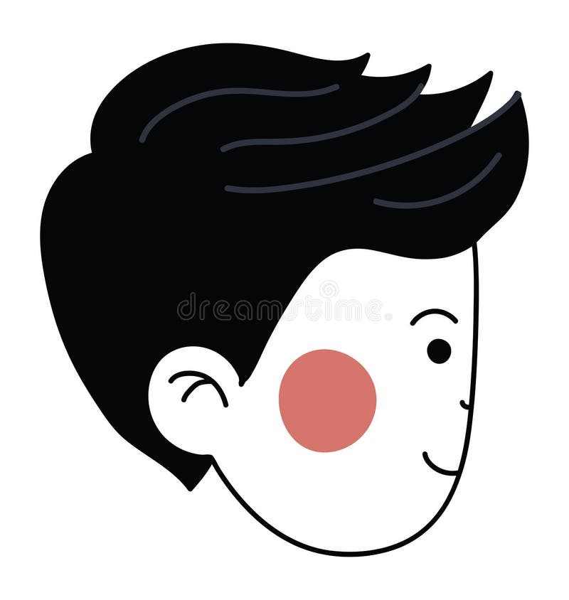 Happy man face design stock vector. Illustration of face - 260613610