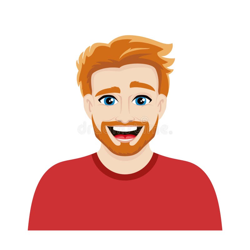 Happy Ginger Boy Face Stock Illustrations – 264 Happy Ginger Boy Face ...
