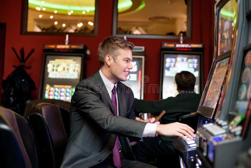 Happy man gambling stock photo. Image of game, drinking - 30949052