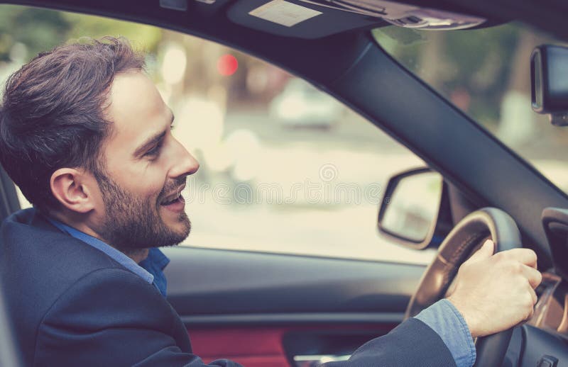 Happy Man with Two Hands Guns Sign Gesture Pointing at You Stock Image ...