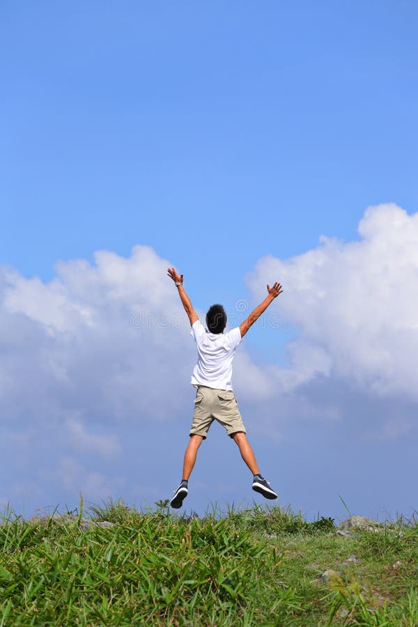 Freedom - Teen with Arms with Stock Photo - Image of clouds, seventeen ...