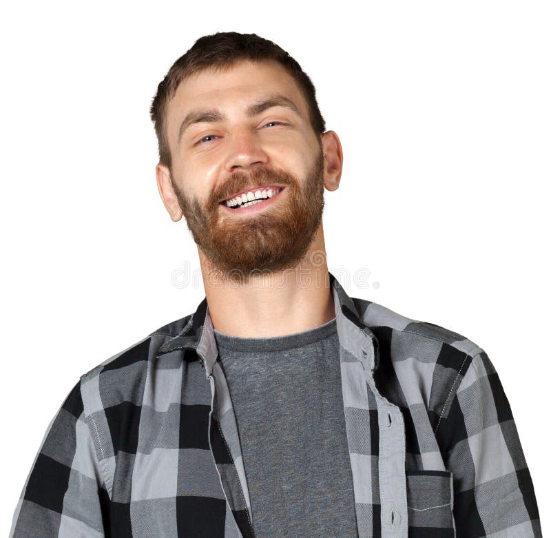 Happy man laughing stock image. Image of adult, blue - 76879723