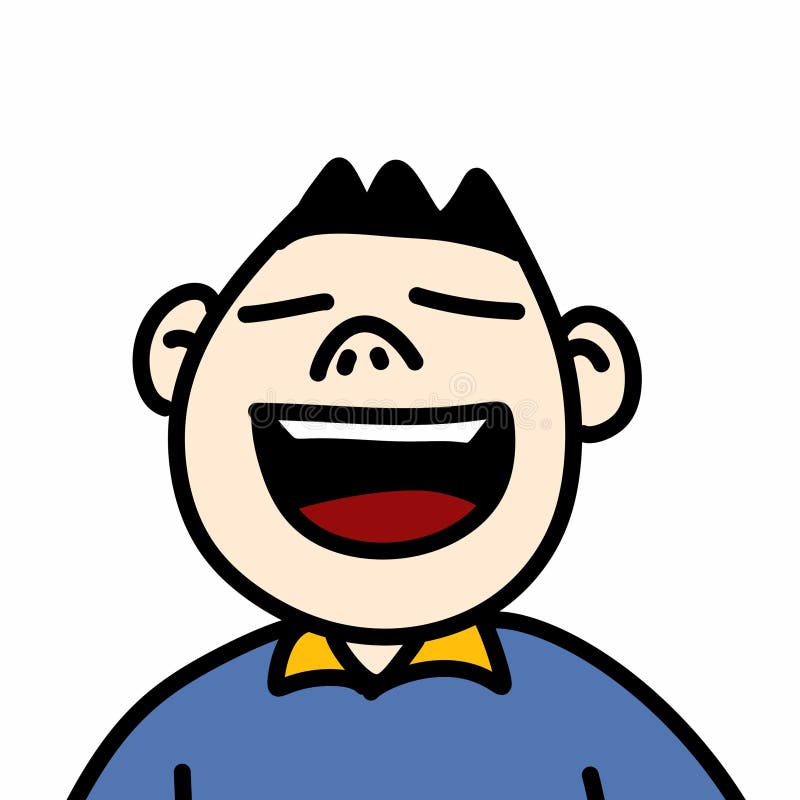 Happy Laughing Cloud Cartoon Stock Illustration - Illustration of ...