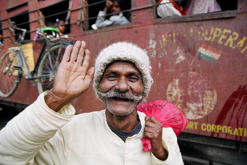 Happy man, Nepal editorial photography. Image of passenger - 7718757