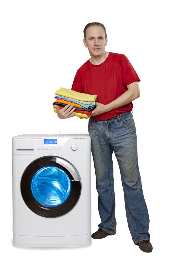 Happy Man New Washing Machine Stock Photos - Free & Royalty-Free Stock ...