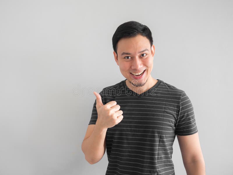 Happy Man Point on Empty Space. Stock Photo - Image of businessman ...