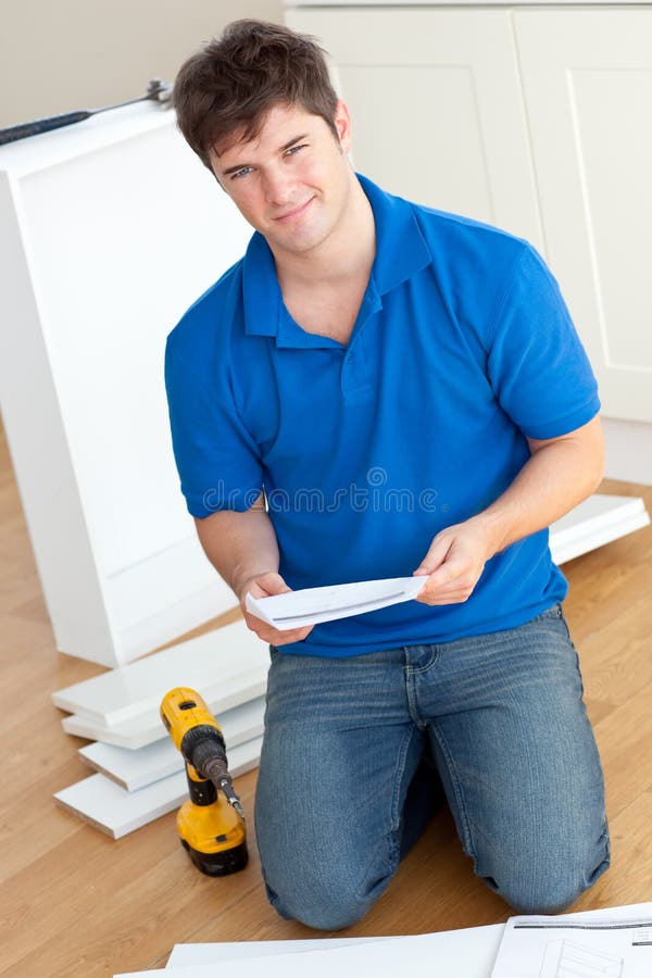 Reading Instructions stock image. Image of installation - 1173311