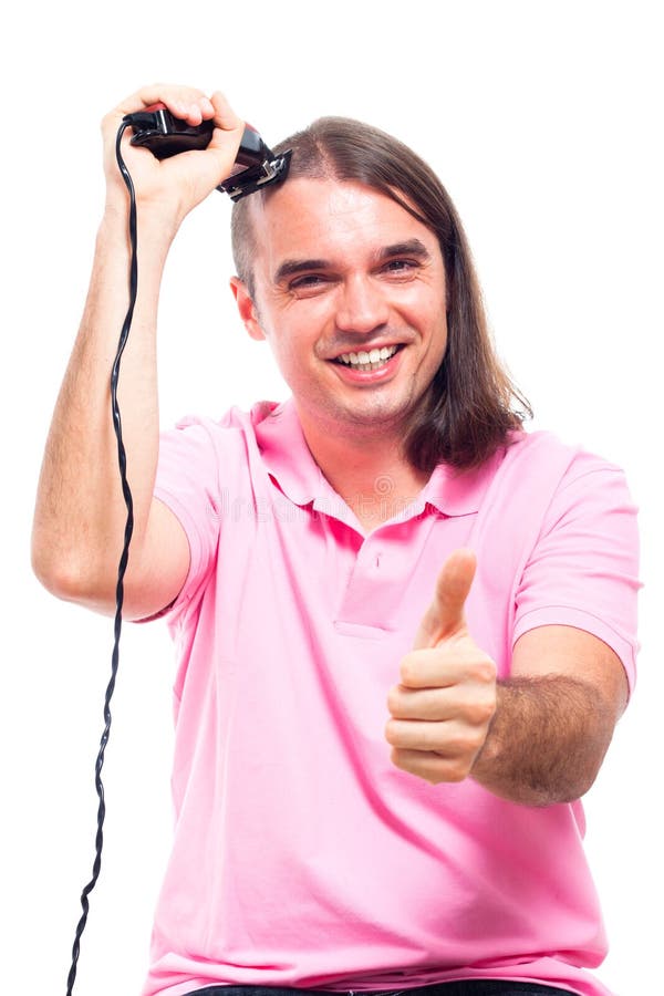 Long Haired Man Shave His Hair Stock Photos - Free & Royalty-Free Stock ...