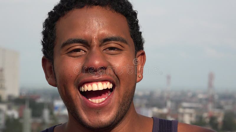 Happy Man Smiling Man stock video. Video of joyful, person - 73303429