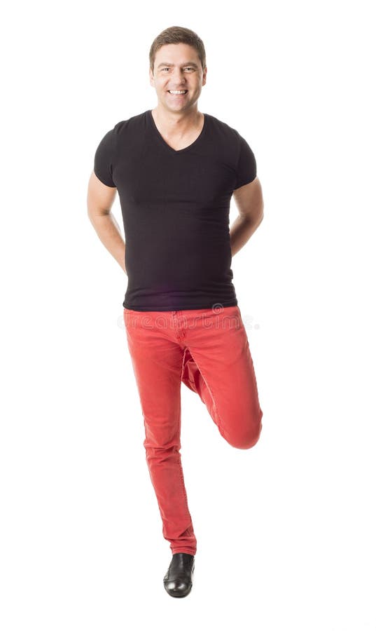 190 Smiling Man Standing One Leg Photos - Free & Royalty-Free Stock ...