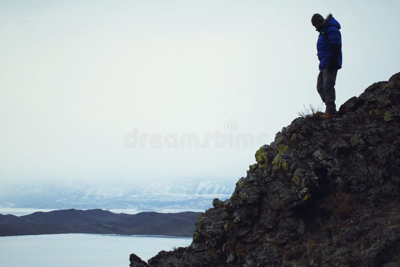 Man Standing Top Mountain Stock Photos - Download 10,625 Royalty Free ...