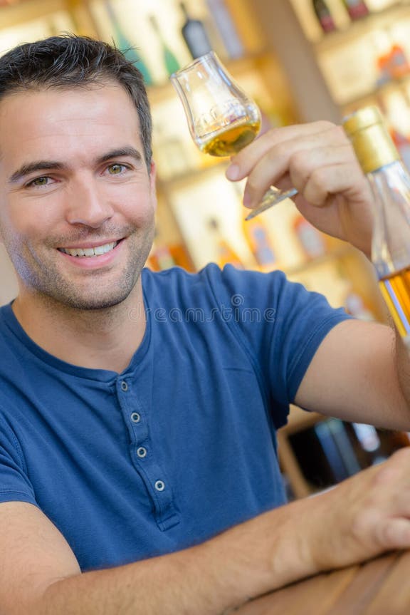 Happy man toast and pose stock image. Image of celebration - 282723935