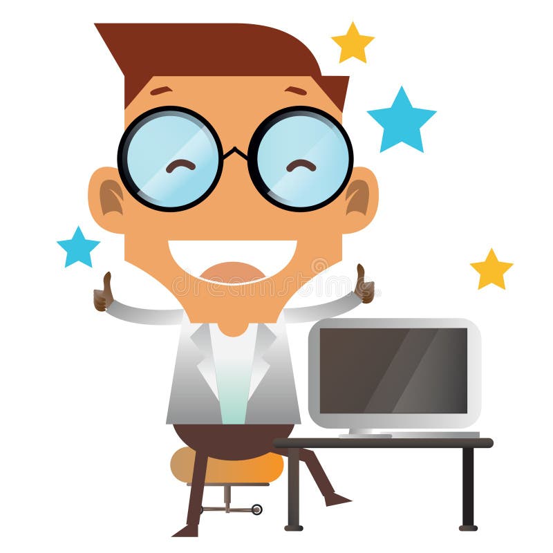 Happy Man. Vector Illustration Decorative Design Stock Vector ...