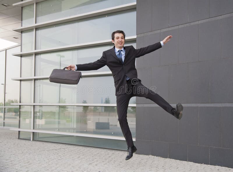 Happy Manager Clapping in a Presentation Stock Image - Image of male ...