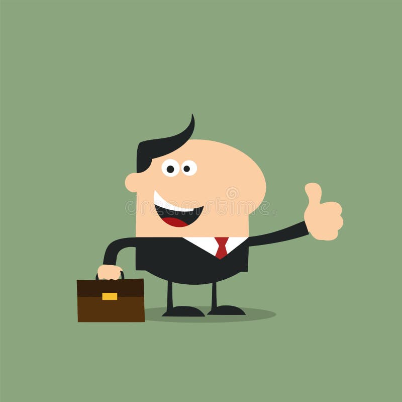Happy Manager Giving Feedback in Modern Flat Design Stock Vector ...
