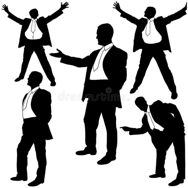 Happy Manager Silhouettes Stock Illustrations – 493 Happy Manager ...