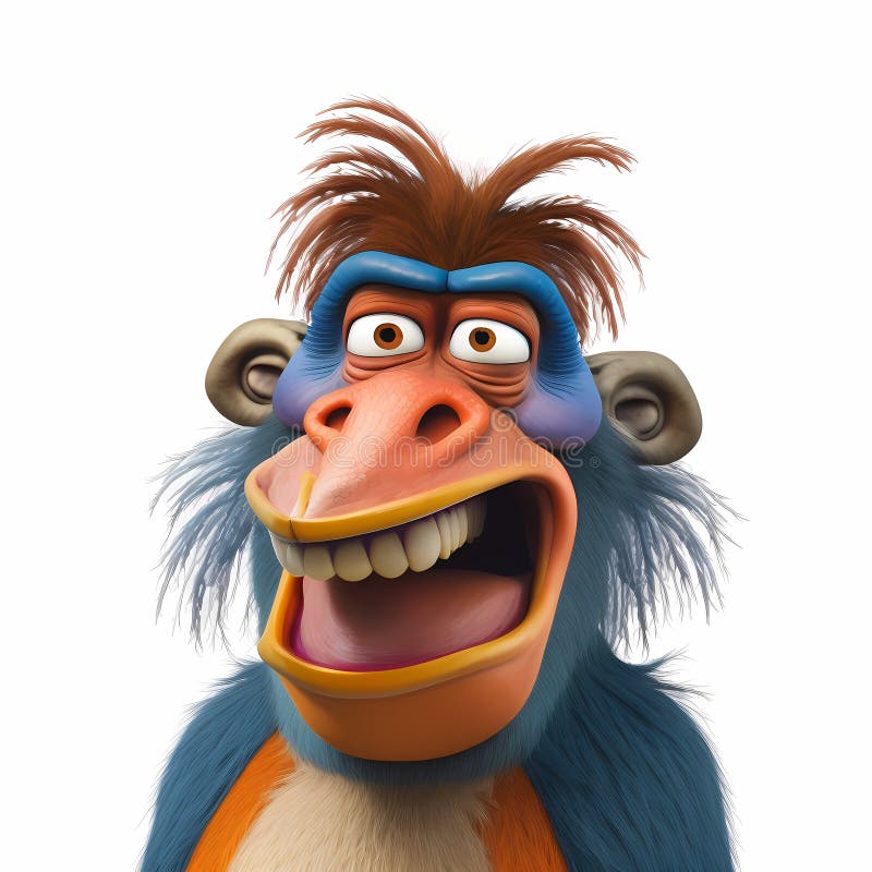 Happy Mandrill Stock Illustrations – 500 Happy Mandrill Stock ...