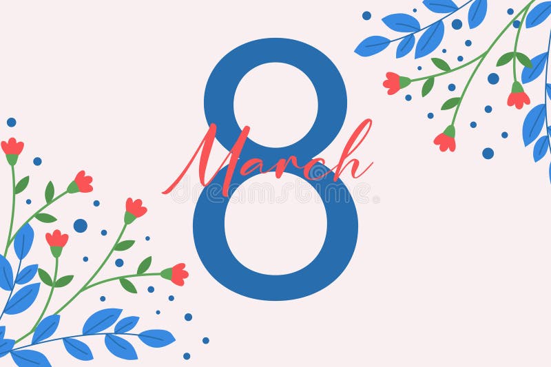 Happy March 8th holiday stock vector. Illustration of pastel - 302808888