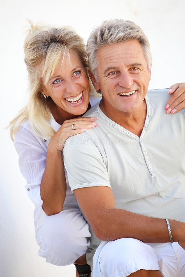 Happy mature couple stock image. Image of copy, color - 17908727