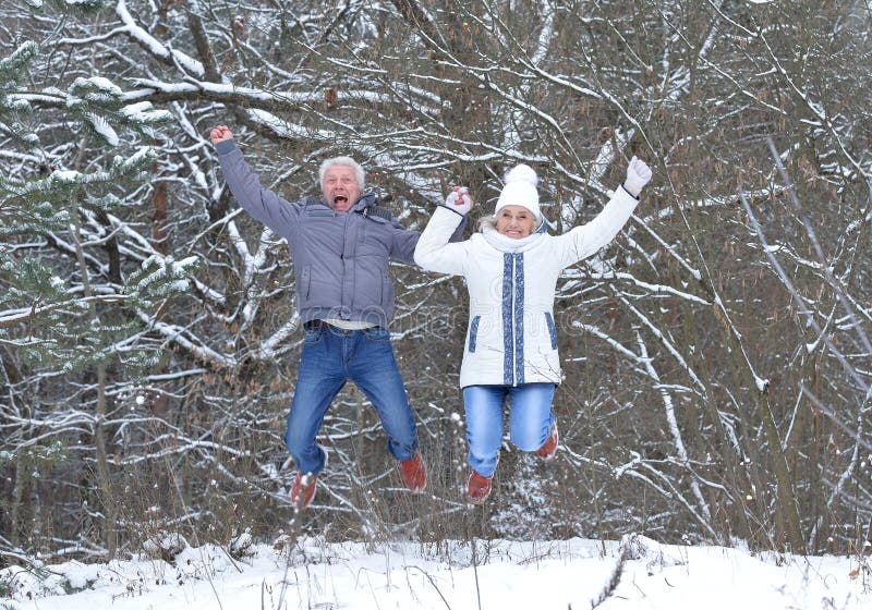 Happy Mature Couple Have Fun Stock Image - Image of affection ...