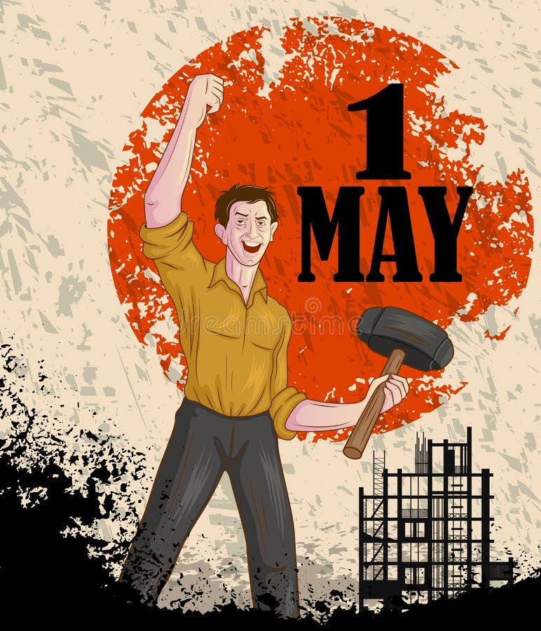 Happy May Day celebration stock vector. Illustration of celebration ...