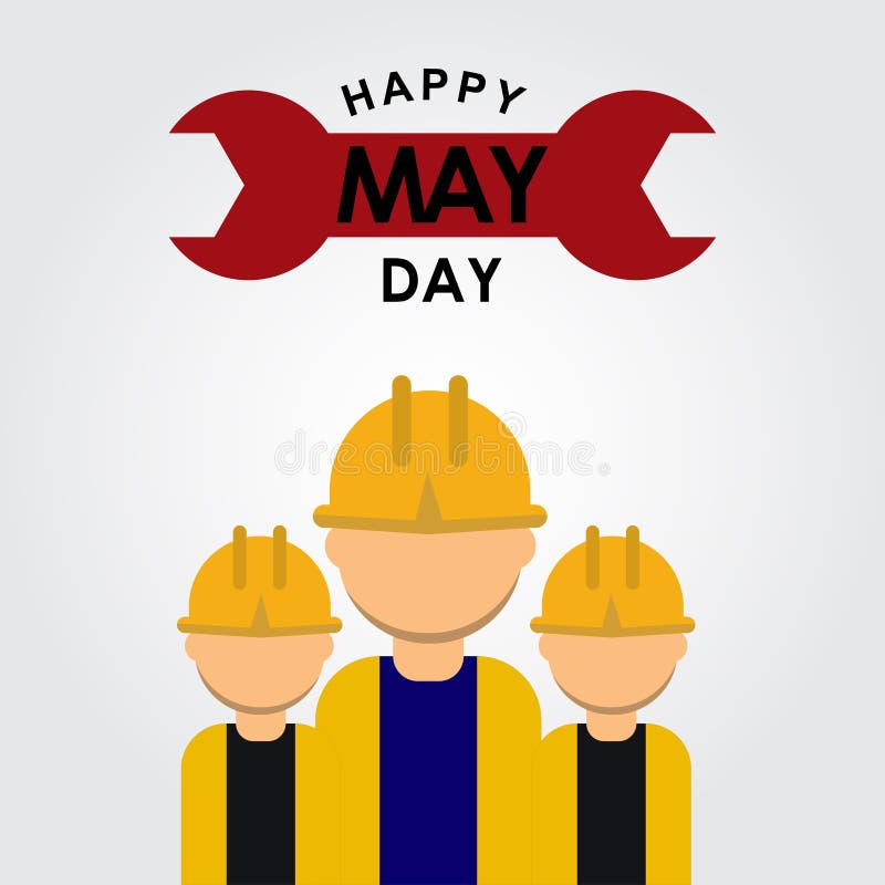 Happy May Day Logo Vector Template Design Illustration Stock Vector ...