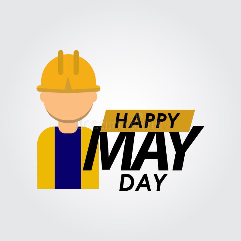 Happy May Day Logo Vector Template Design Illustration Stock ...