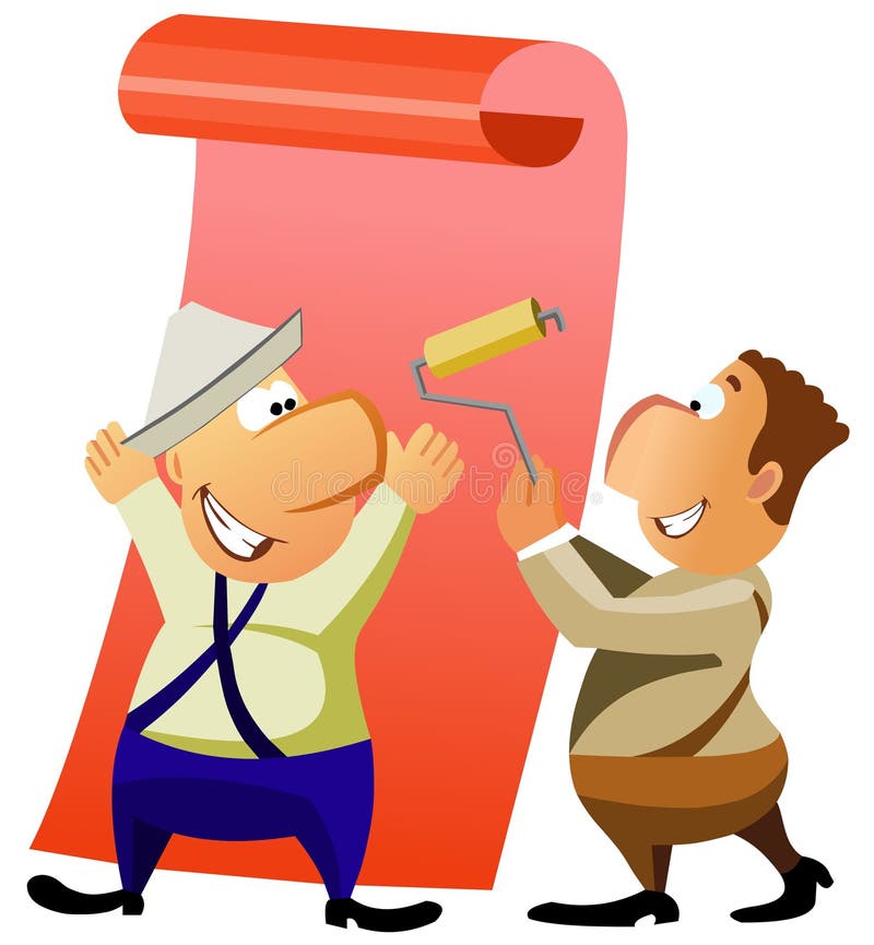 Cartoon cleaner stock vector. Illustration of running - 16133033