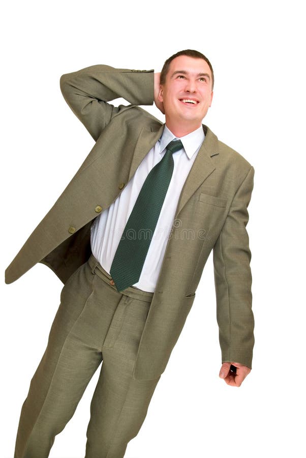 Happy men looking up stock image. Image of moving, achievement - 12393501