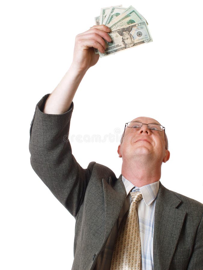 Happy men with money stock image. Image of persons, unity - 7836329