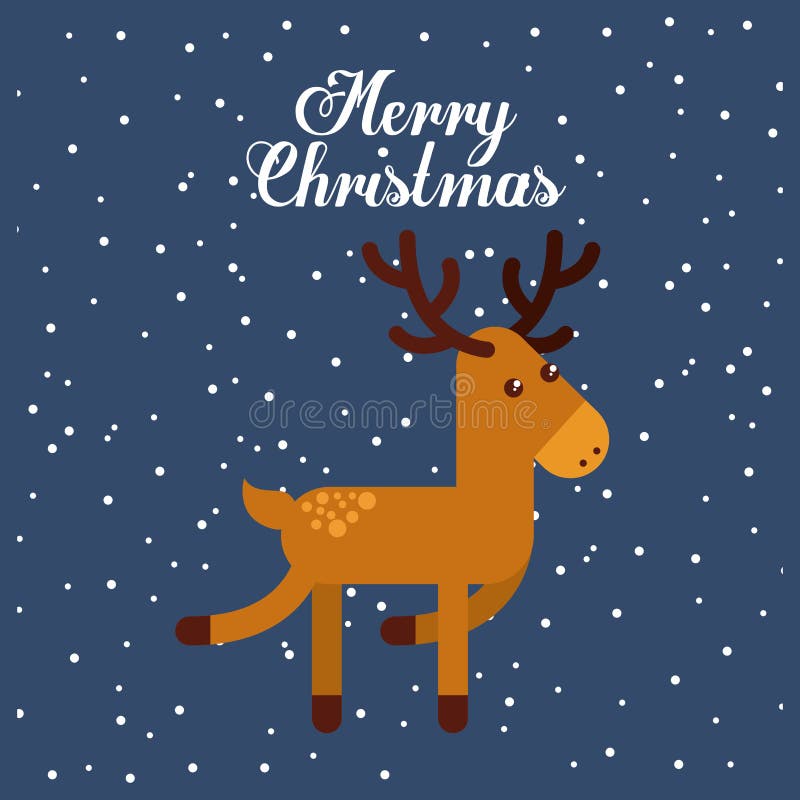 Happy Merry Christmas Character Stock Illustration - Illustration of ...