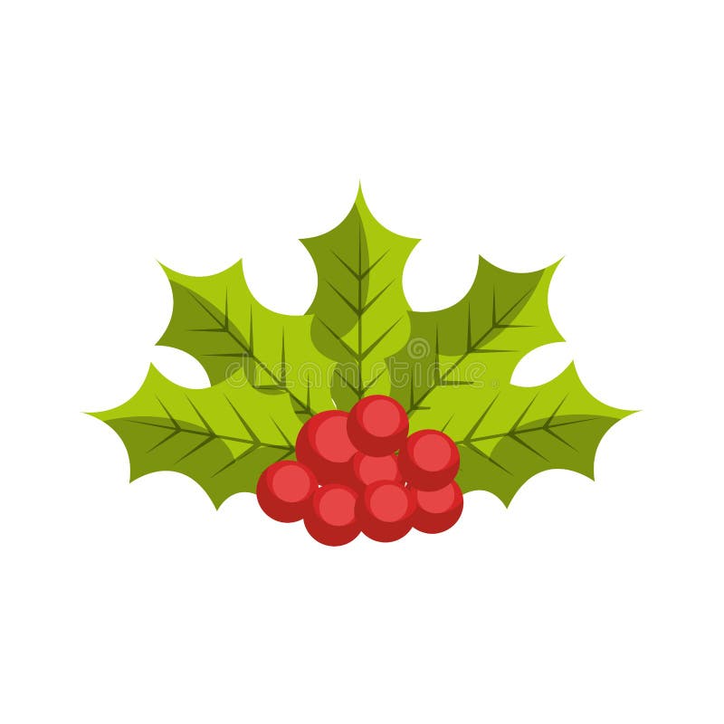 Happy Merry Christmas Leafs Decorative Stock Vector - Illustration of ...