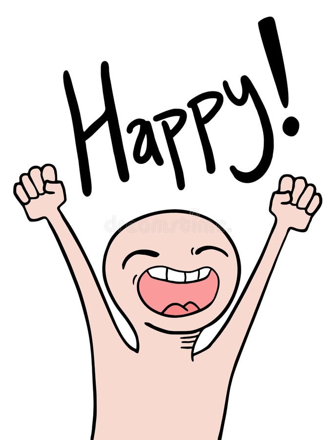 Happy message stock vector. Illustration of smiley, celebration - 72107915