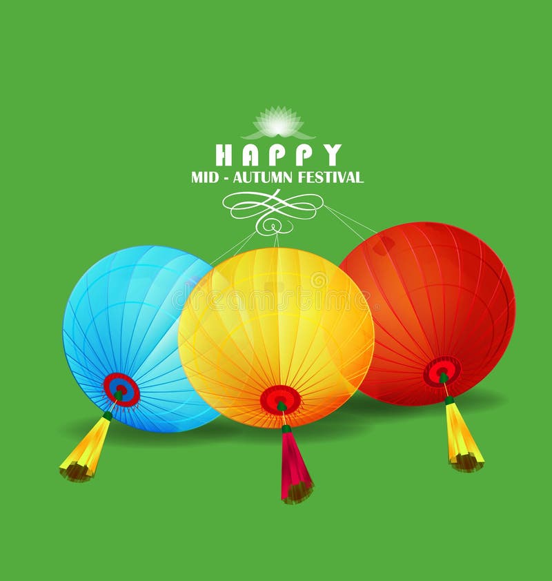 Happy mid autumn festival stock vector. Illustration of culture - 95703606