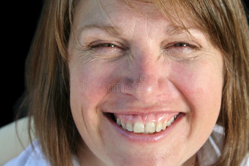 Happy Middle Aged Female stock image. Image of jovial - 2050761