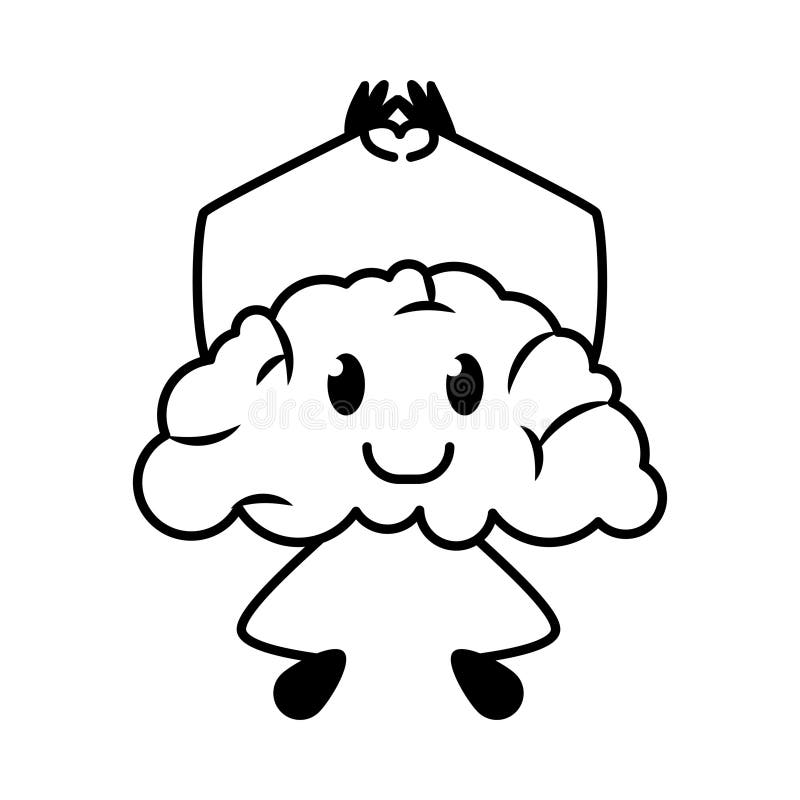 Happy Mind Brain with Happy Face Stock Vector - Illustration of mind ...