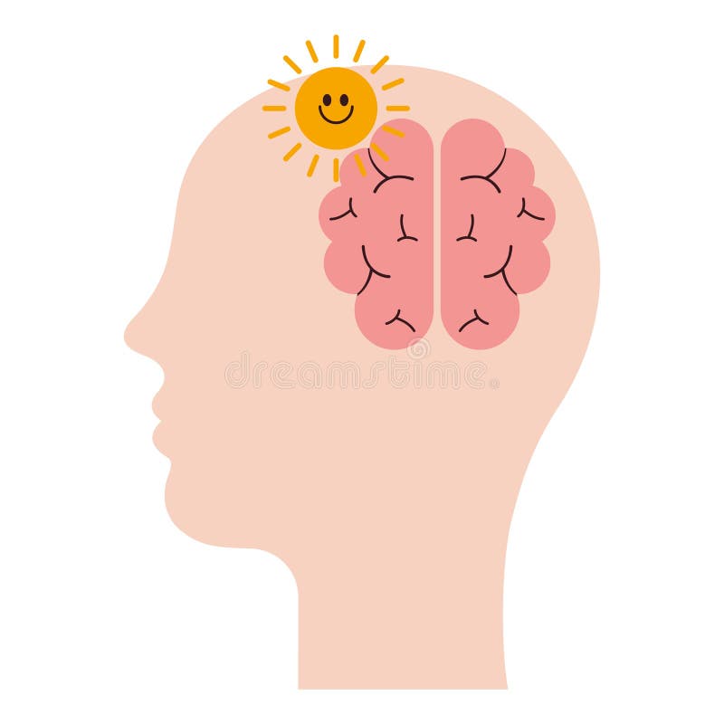 Happy Mind Smiley Face stock vector. Illustration of design - 365517918