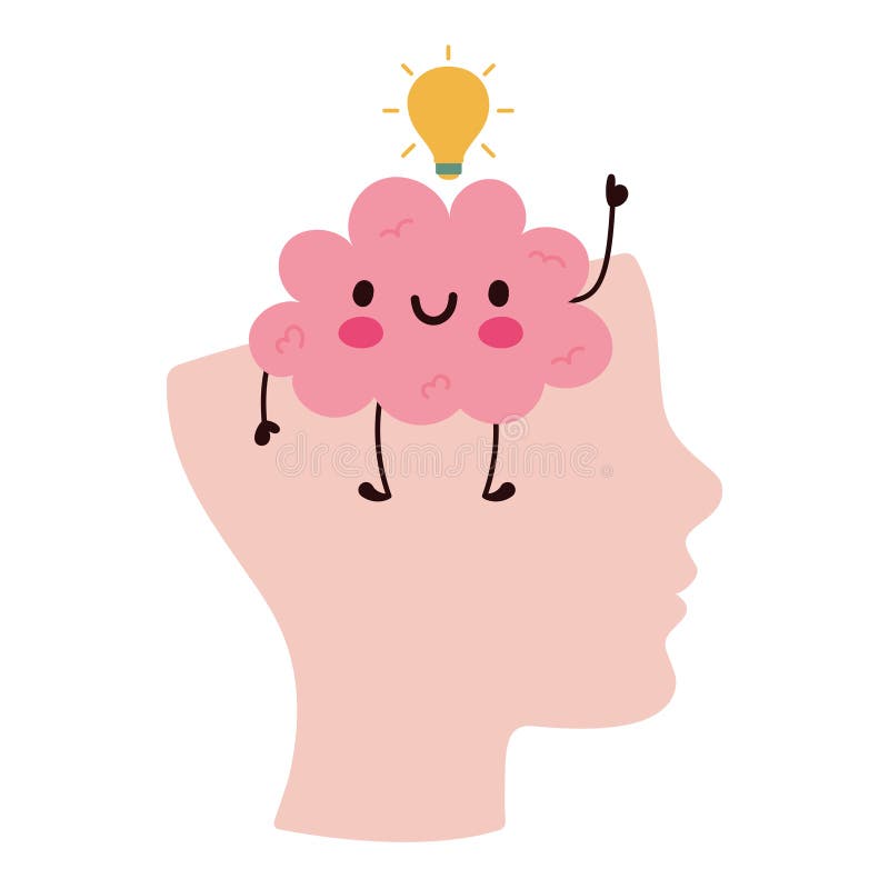 Happy Mind Creative Thinking Stock Illustration - Illustration of ...