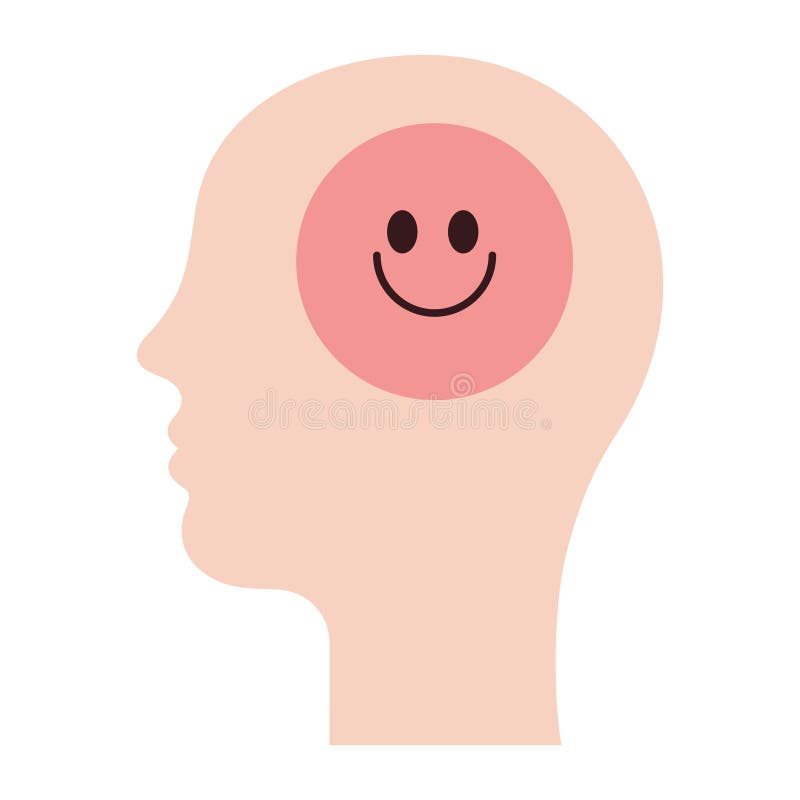 Happy Mind Smiley Face stock vector. Illustration of design - 365517918