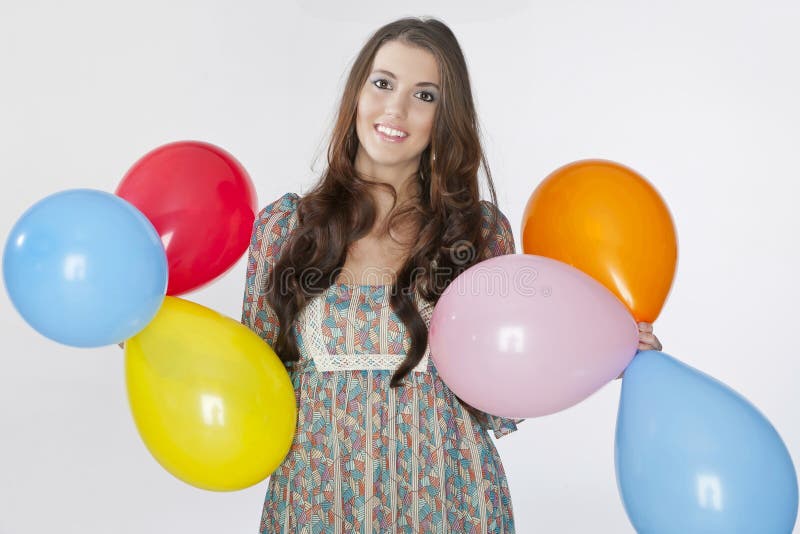 Happy Model stock image. Image of colourful, colorful - 19378393