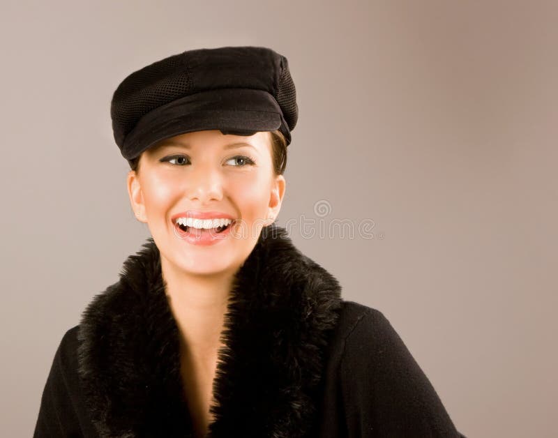 Happy model stock image. Image of cheerful, lovely, human - 4147867