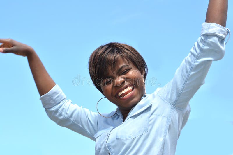 Happy Model stock photo. Image of hair, elegance, slim - 92044338