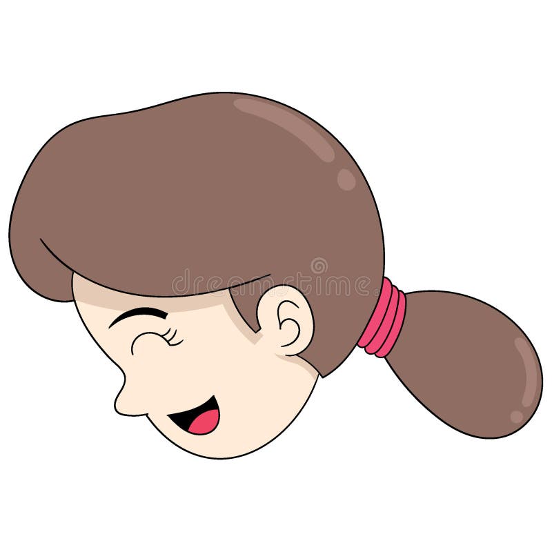 Happy Mom Emoticon Head Smiling Kindly Stock Vector - Illustration of ...