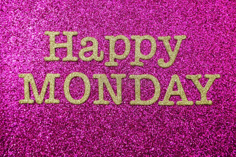 Happy Monday From Made From Concrete Alphabet Stock Photo - Image of ...