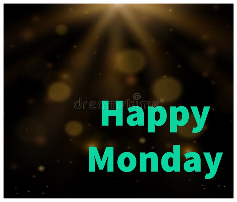 Happy Monday background stock illustration. Illustration of circle ...